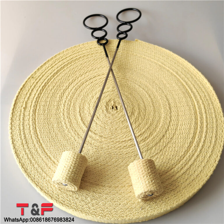 Ring Handle Fire Wand with Kevlar Wick Head - T&F Metal Accessories