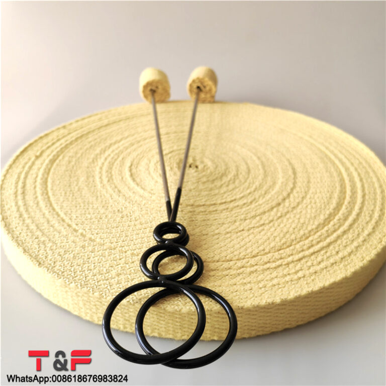 Ring Handle Fire Wand with Kevlar Wick Head - T&F Metal Accessories