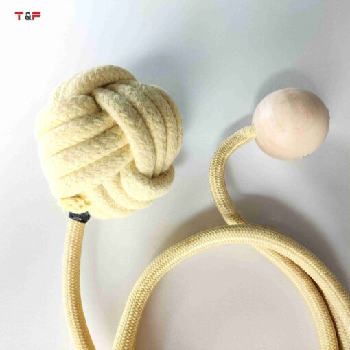 Fire Juggling Equipment Monkey fist Poi With a Static Rope Handle