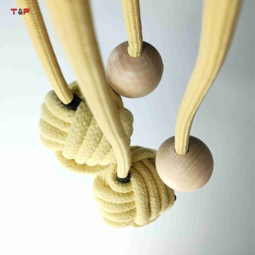 Fire Juggling Equipment Monkey fist Poi With a Static Rope Handle