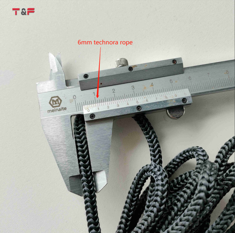 High Strength Fire Poi Handle 6mm Technora Rope